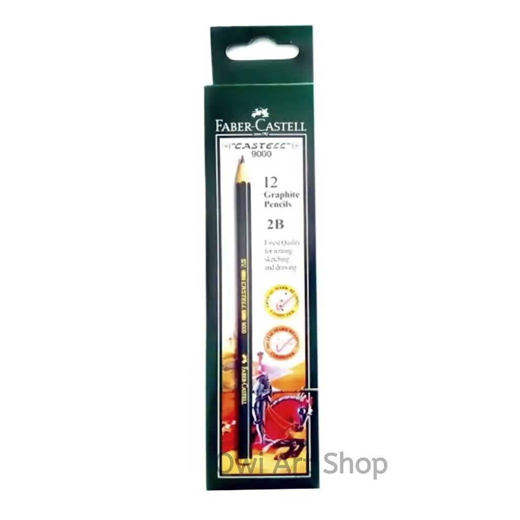 Jual Pensil Faber Castell 2B Pack 12 pcs - Faber Castell Graphite ...