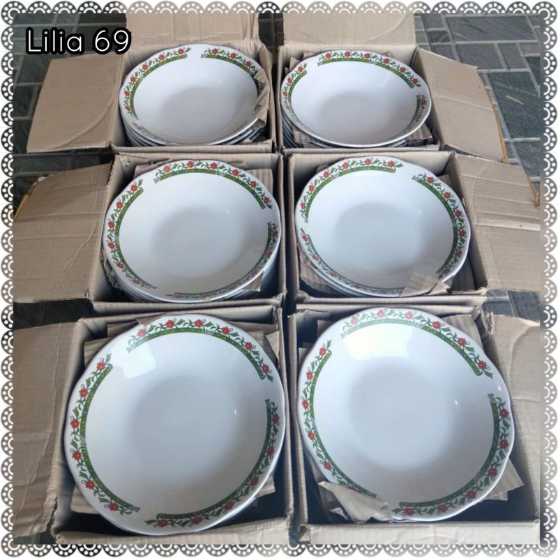 Jual 72PCS PIRING MAKAN 8INCH/PIRING KERAMIK/PIRING PUTIH POLOS/PIRING ...