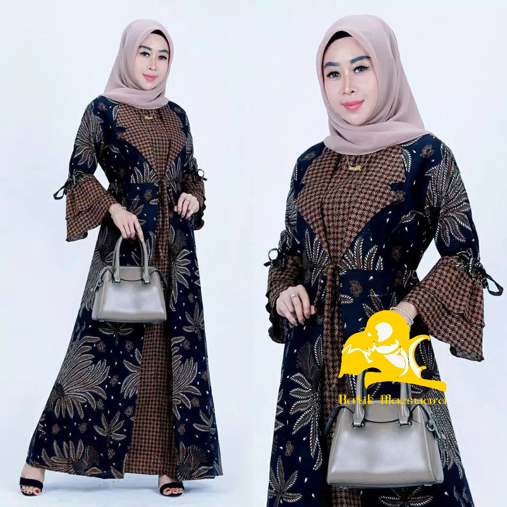 Jual TERBARU PAKAIAN BATIK DRESS KAFTAN GAMIS BATIK MANGGAR, PADI,SEKAR ...