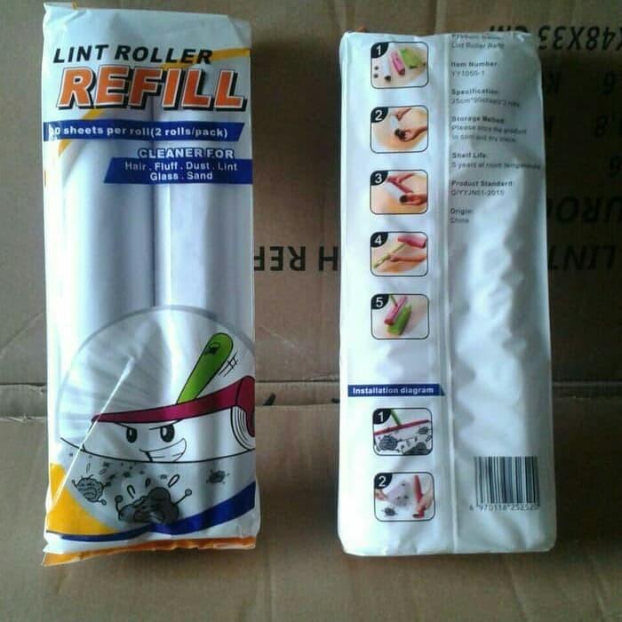 Jual Tj 003 Lint Roller Refill-UROCLEAN 90sheets per rol (2 roll/pack ...