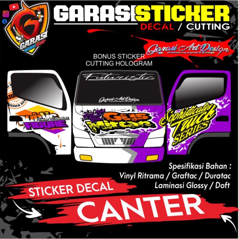 Jual STIKER DECAL KABIN CANTER | Shopee Indonesia