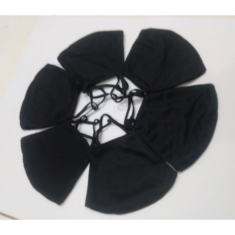 Jual MASKER KAIN HITAM POLOS | Shopee Indonesia