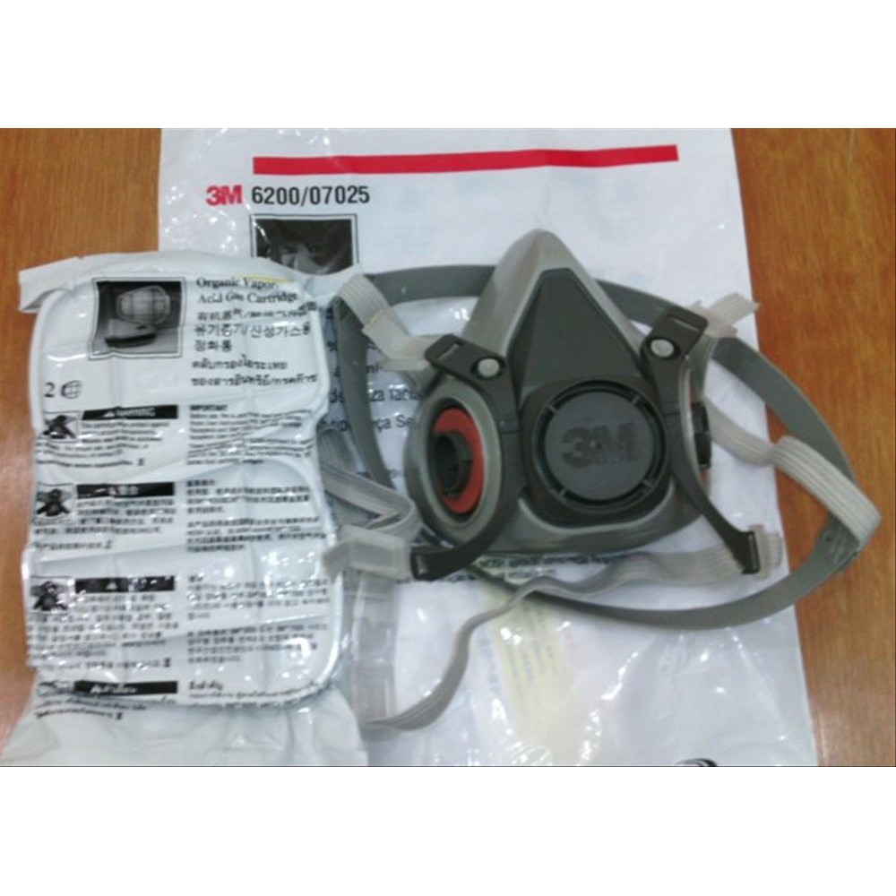 Jual Masker Half Face Respirator 3m 6002 Plus Cartridge 6003 | Shopee Indonesia