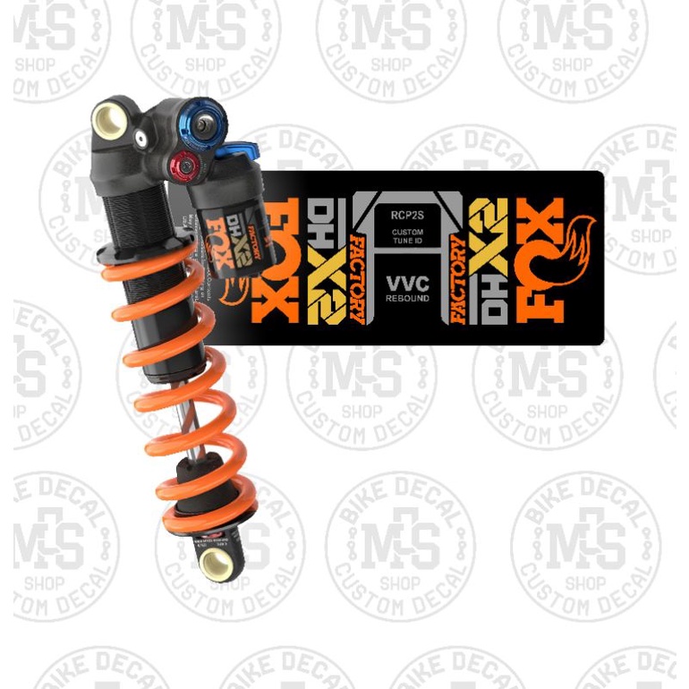 Jual sticker decal rearshock fox dh X2 spring | Shopee Indonesia