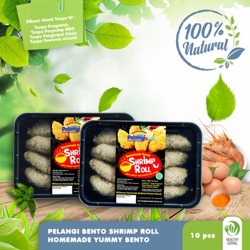Jual Pelangi Shrimp Roll Bento Sehat Non MSG & Pengawet | Shopee Indonesia