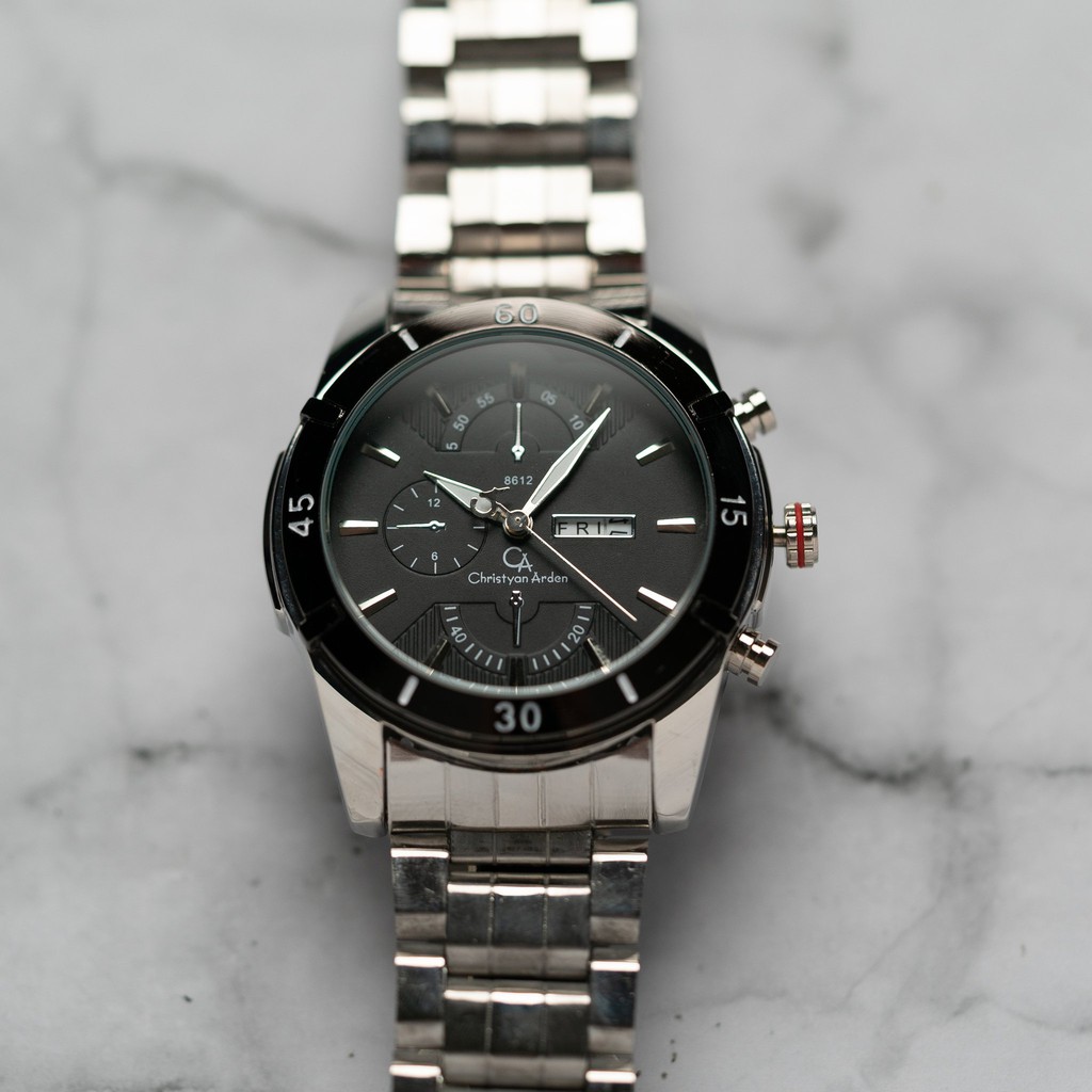 Jual Jam Tangan Rantai Pria Christyan Arden Original DAY DATE EDITION ...