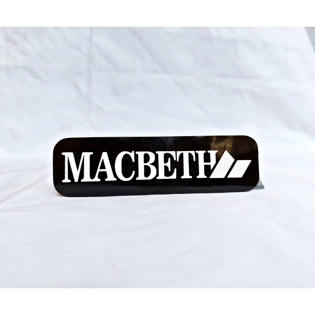 Jual STIKER sticker MACBETH vinyl LOGO BRAND AESTHETIC HP LAPTOP MOTOR ...
