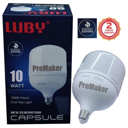 Jual Lampu Bohlam LED Capsule 10 Watt Luby New Generation Samsung Inside Garansi Resmi Original ...