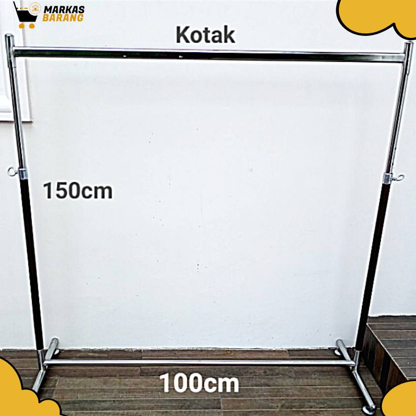 Jual Gawang Baju/Gawang Model Pipa Kotak/Hanger Baju Display | Shopee ...