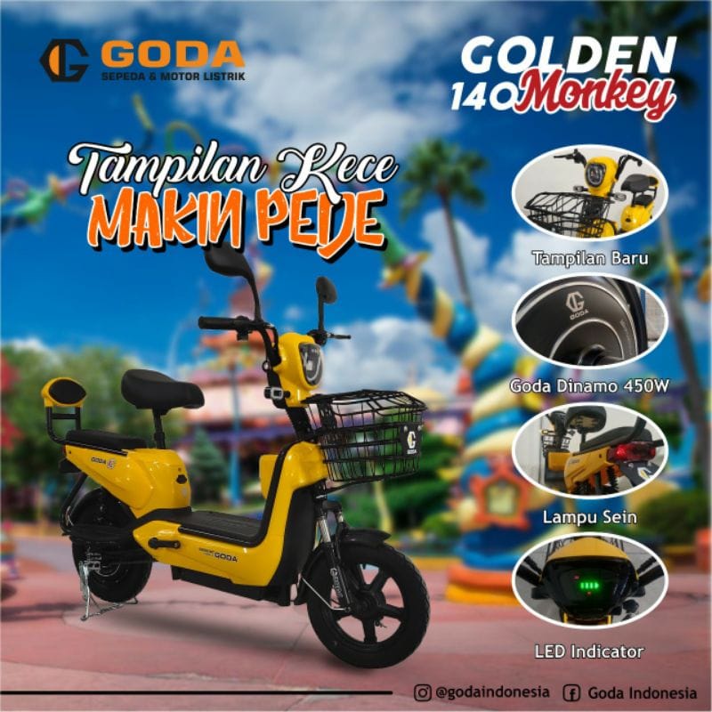Jual sepeda listrik merk GODA | Shopee Indonesia