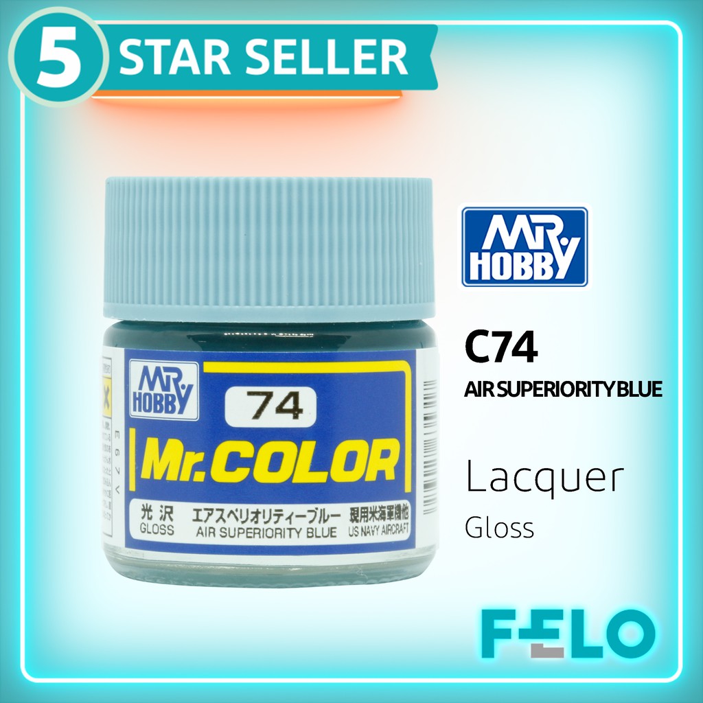 Jual CAT GUNDAM - MOKIT MR COLOR AIR SUPERIORITY BLUE C 74 / MR HOBBY ...