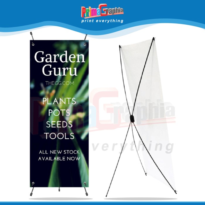 Jual CETAK Paket X Banner TERMURAH (BAHAN ALBATROS + LAMINATING) - 60 x ...
