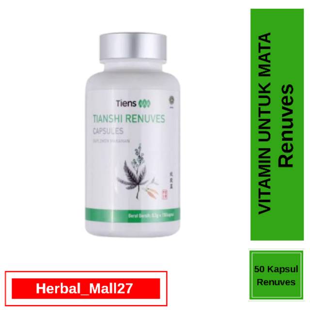 Jual RENUVES TIENS VITAMIN UNTUK MATA DAN PEMBERSIH PARU-PARU ( KEMASAN ...