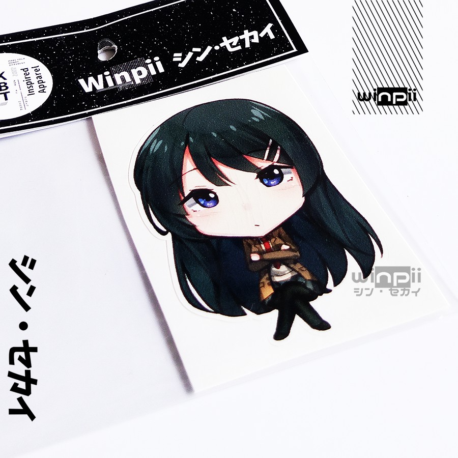 Jual Stiker / Sticker Mai Sakurajima Anime Seishun Buta Yarou | Shopee ...