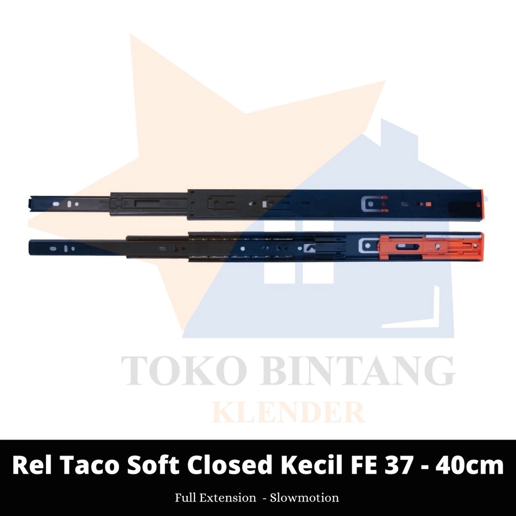 Jual Rel Laci TACO Soft Closed Kecil FE 37 - 40cm (pcs) | Shopee Indonesia