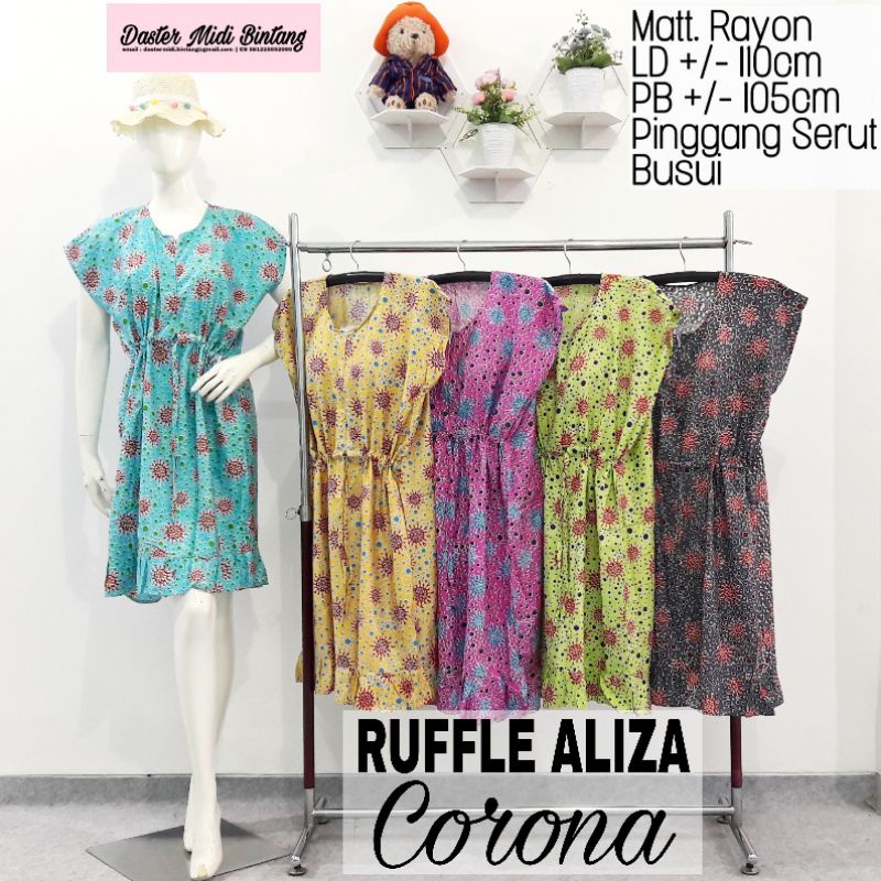 Jual Daster Ruffle Aliza Corona (TIDAK ECER KLIK 5X) | Shopee Indonesia