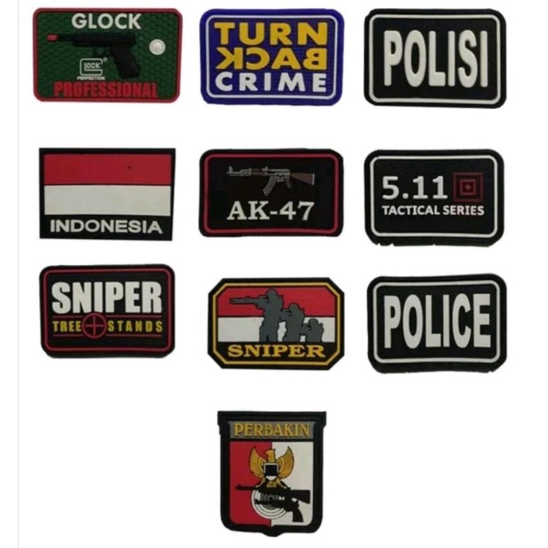 Jual Patch Rubber Velcro | Shopee Indonesia