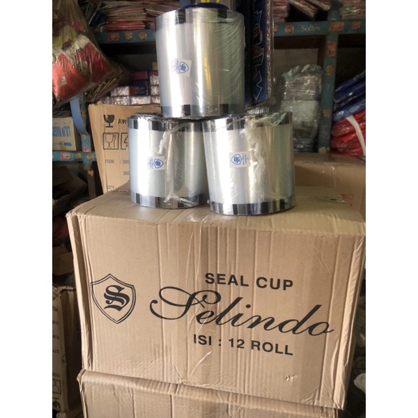 Jual Seal Cup Polos Plastik Lid Cup Selindo 1200 Cup | Shopee Indonesia