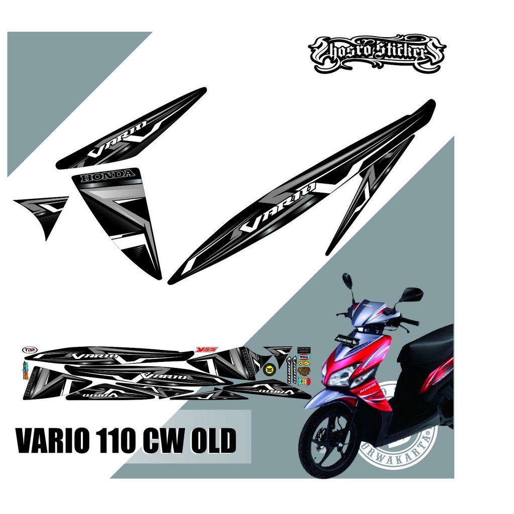 Jual STICKER STRIPING MOTOR VARIASI VARIO 110 CW-VARIO KARBU VARIASI ...