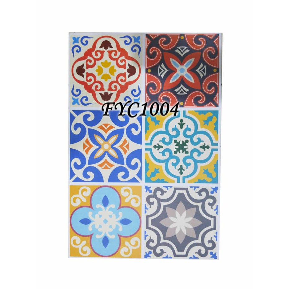 Jual STICKER TEGEL FYC1004 45CM X 30 CM ISI 6 KOTAK ABSTRACK | Shopee ...