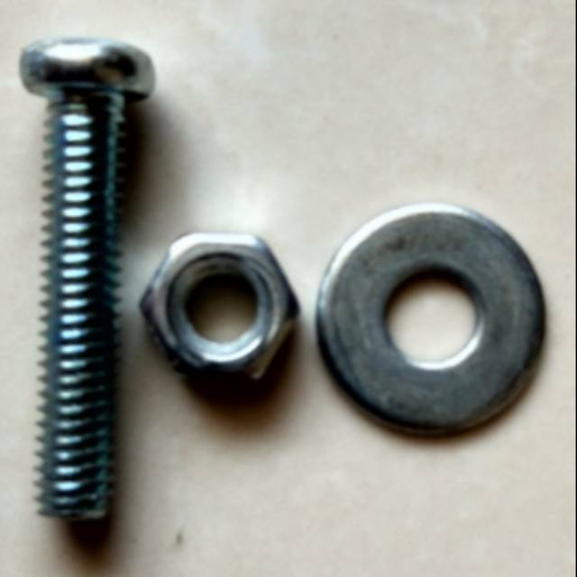 Jual 50 set Mur baut ring m5x30 m5 x 30mm panjang 3cm | Shopee Indonesia