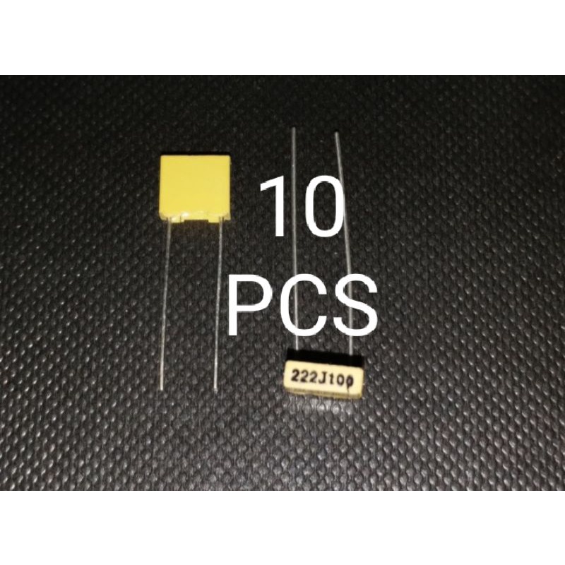Jual Capacitor mkm 222j 100v ( per 10 pcs ) / 2n2 100v / 2.2nf 100v ...