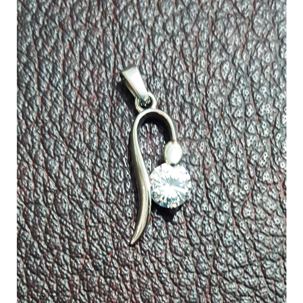 Jual Leontin Besi Putih Asli Ambon, Model Kecambah Kristal | Shopee ...
