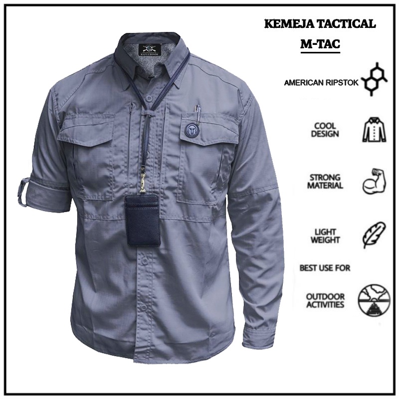 Jual Kemeja Outdoor Tactical M-tac Cowo Cewe Lengan Panjang Ripstop PDL ...
