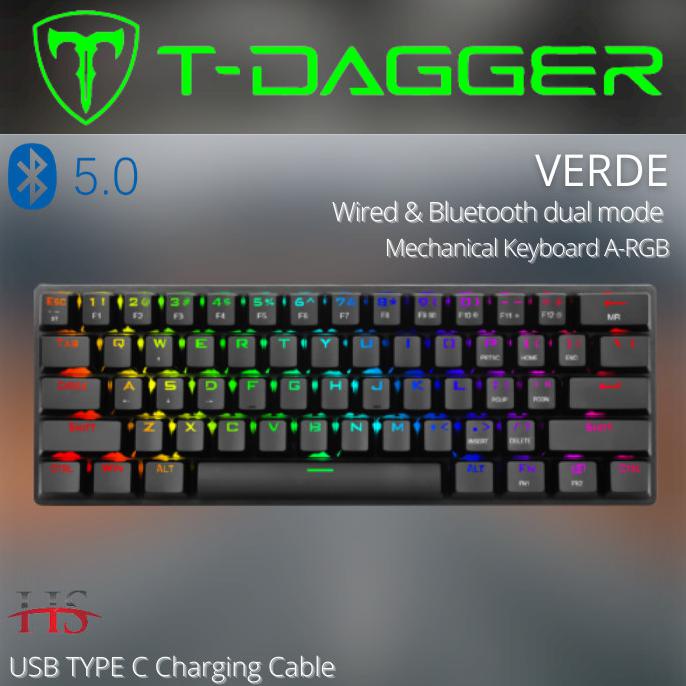 Jual T-DAGGER VERDE MECHANICAL GAMING KEYBOARD | Shopee Indonesia
