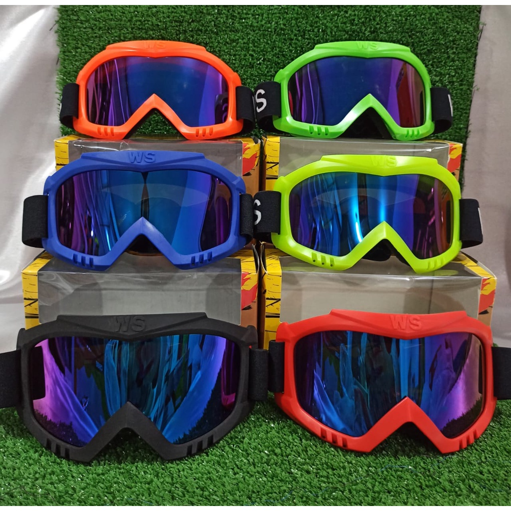Jual KACAMATA GOGGLE WS 25 HELM / GOGGLE MURAH | Shopee Indonesia