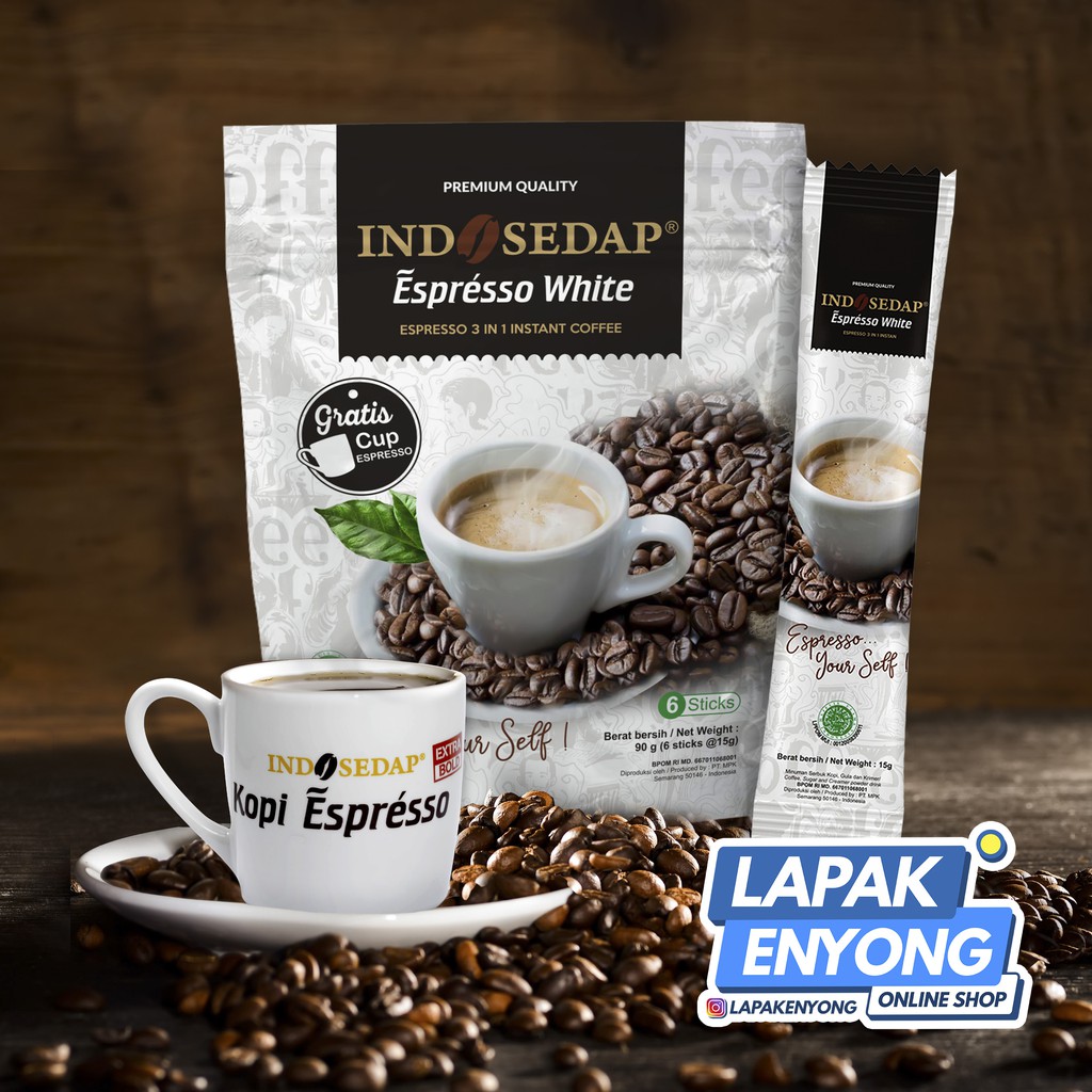 Jual KOPI INDOSEDAP ESPRESO WHITE ( 2 SACHET ) | Shopee Indonesia