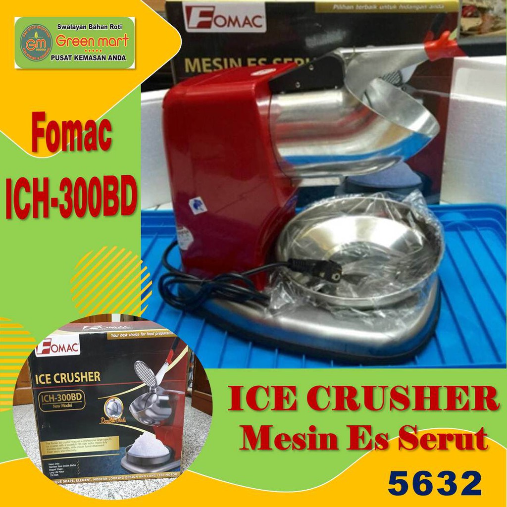 Jual Mesin Es Serut Ice crusher Merk Fomac ICH 300BD Mesin Serut Es ...