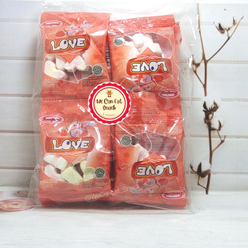 Jual Permen Marshmallow Youka Candy Love Ranjani (1 pak isi 20 ...
