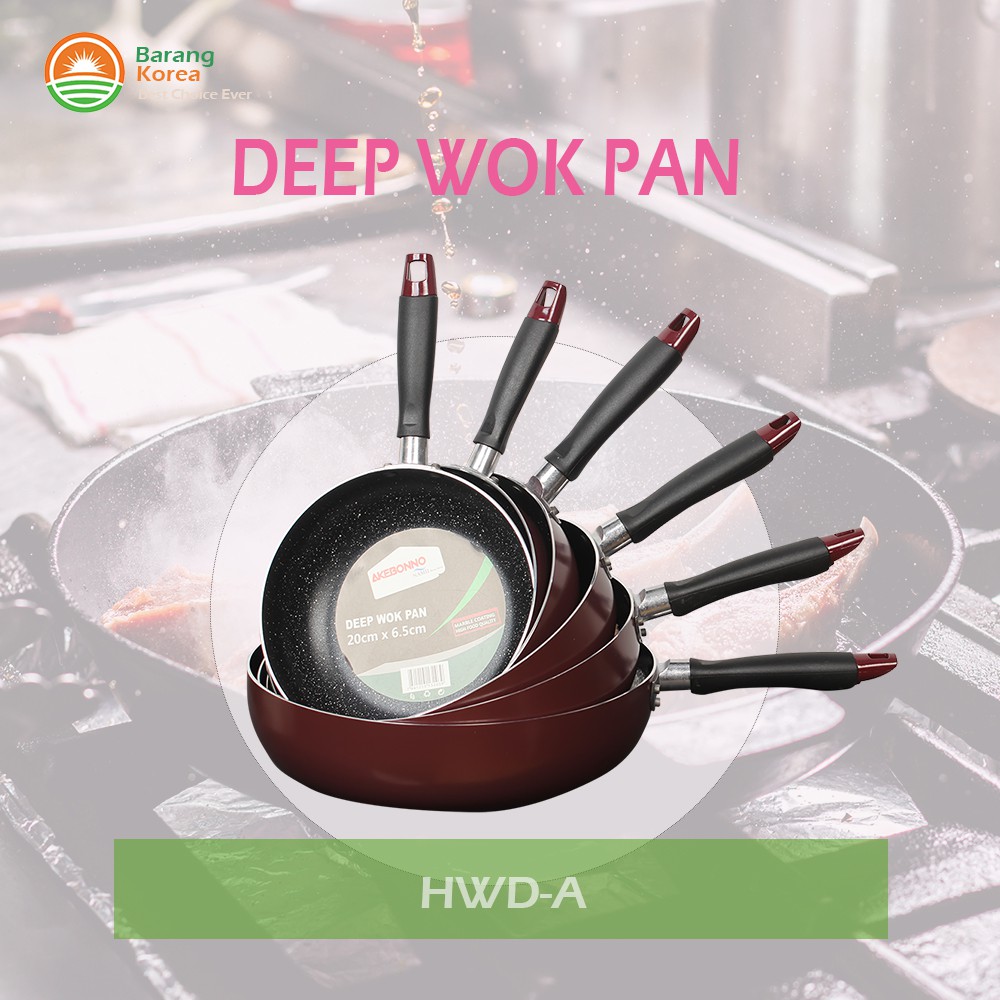 Jual K-Food Deep Wok Pan HWD A Wajan Dalam Akebonno Anti Gores Anti ...