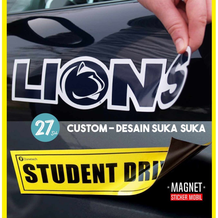 Jual Magnet Stiker Mobil 30 cm x 40 cm Tebal 0.5 mm Custom size ...