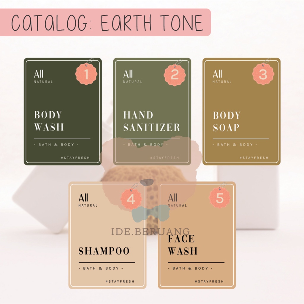 Jual Sticker Label Sabun / Label Bumbu / Label Laundry Color / Berwarna ...