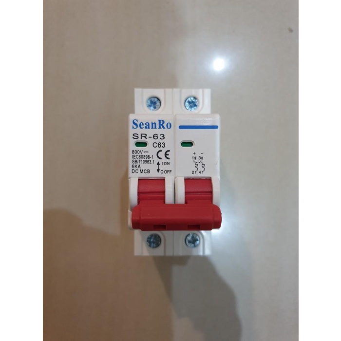 Jual MCB DC 63A 800v 2P Circuit Breaker Inverter SCC PV Solar Panel 2 ...