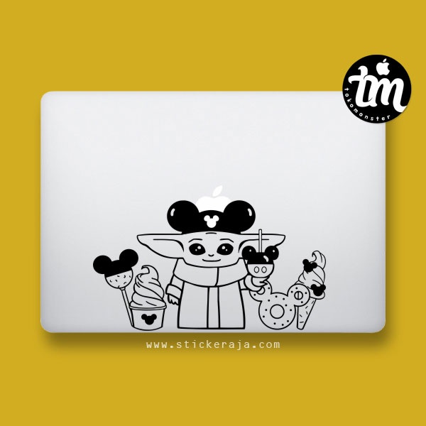Jual Stiker Laptop MacBook Asus Acer Dell Lenovo - Sticker Baby Yoda ...