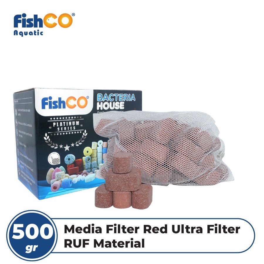 Jual Media Filter Rumah Bakteri Aquarium Red Ultra Filter RUF Material ...