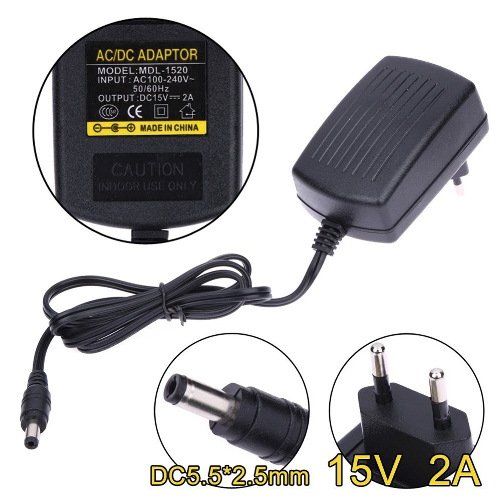 Jual ADAPTOR 15 VOLT 2 AMPERE 15V 2A dengan Jack Universal Plug 5 5mm x ...