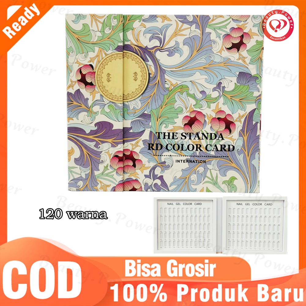 Jual Nail display color book 120/216 color book color chart- buku kutek ...
