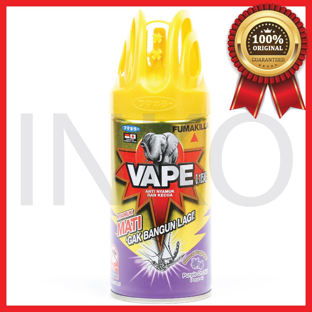 Jual VAPE OBAT NYAMUK SEMPROT AEROSOL PURPLE ORCHID 240ML | Shopee ...