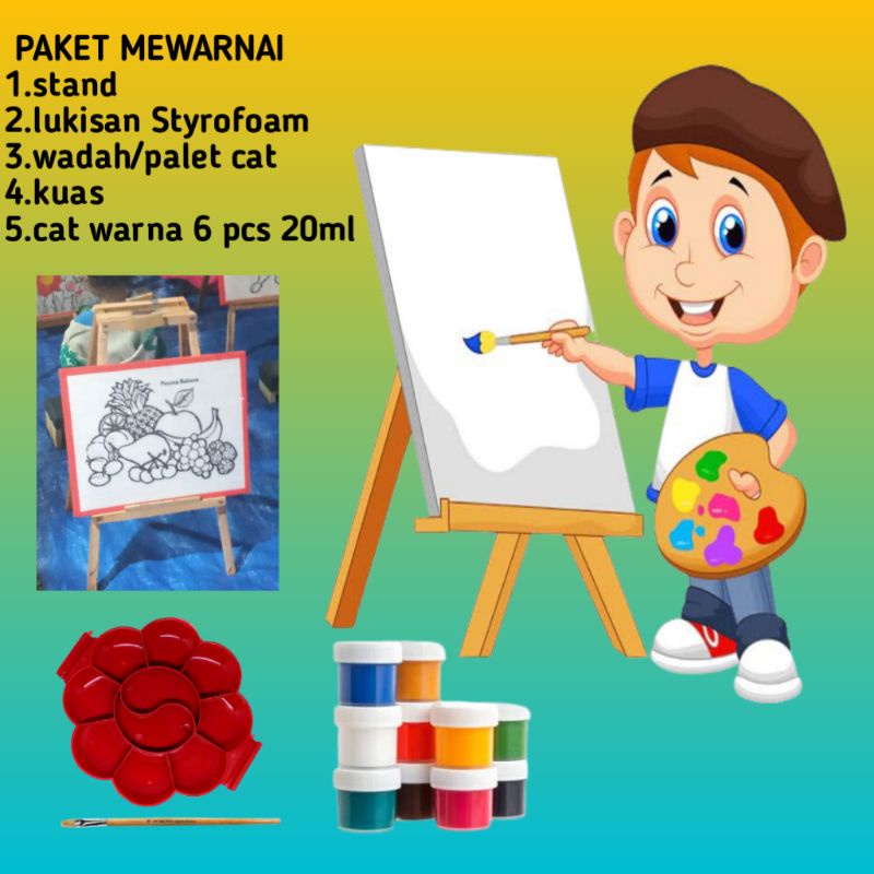 Jual PAKET LENGKAP LUKISAN STYROFOAM | Shopee Indonesia