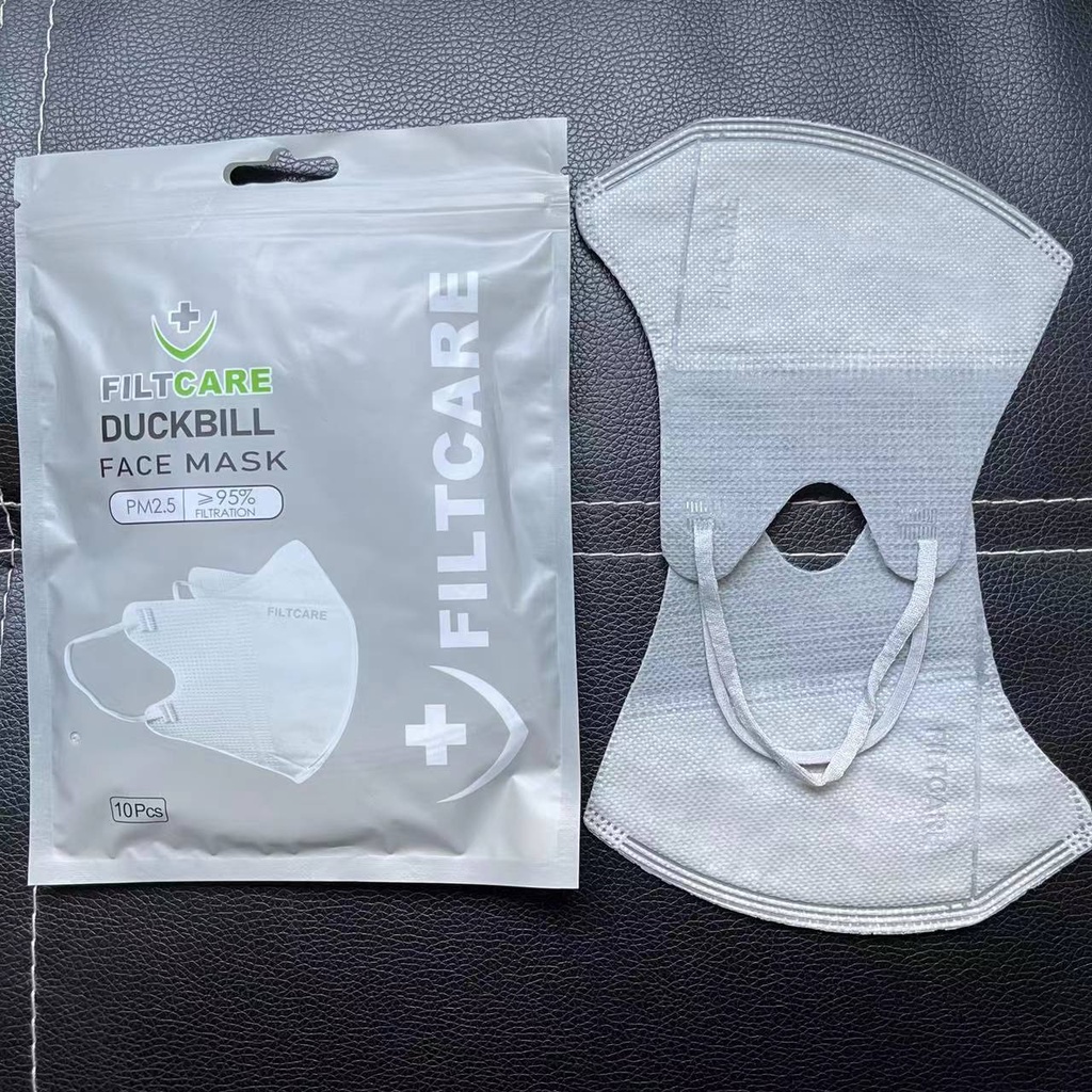 Jual FILTCARE Masker DUCKBILL 10PCS 3PLY Medis Garis model sensi ...
