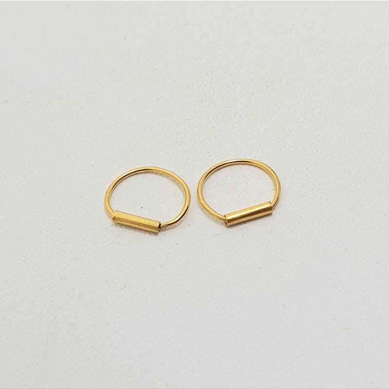 Jual Anting Ring Bayi Emas Muda Model Bambu 1/4 Gram | Shopee Indonesia