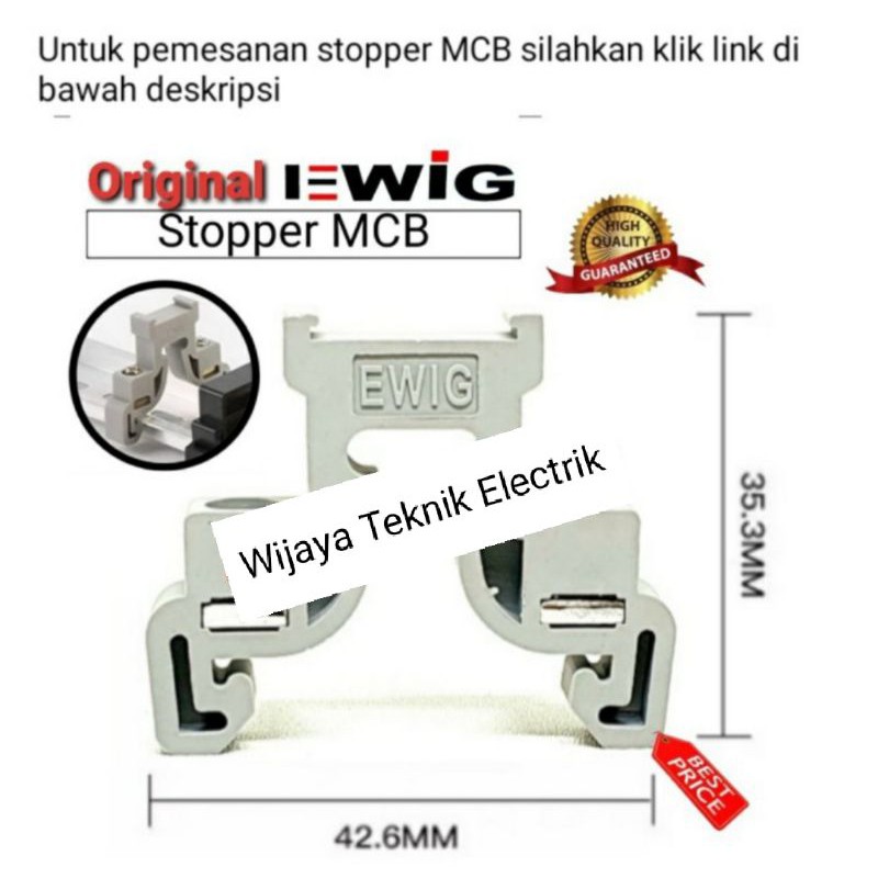 Jual Stopper Din Rel MCB EWIG | Shopee Indonesia