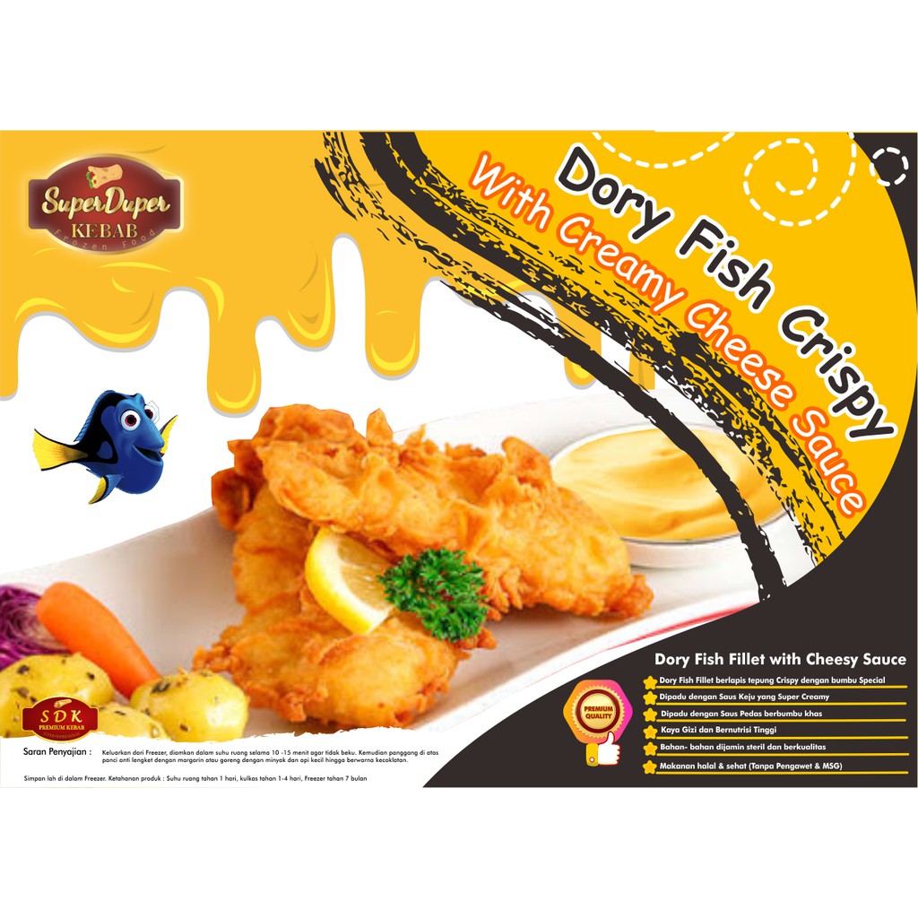 Jual Crispy Dory Fish Fillet Saus Keju Ikan Dory Fillet Frozen Super ...