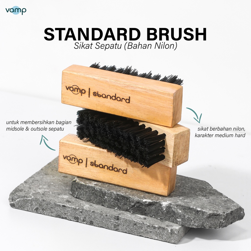 Jual Vamp Standard Shoe Brush (Hard) for Midsole Outsole | Sikat ...