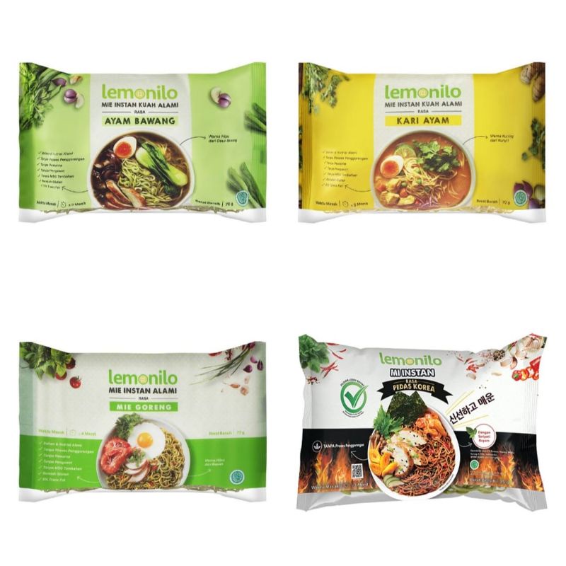 Jual LEMONILO Instant Noodles 70gr - Mi Instant LEMONILO | Shopee Indonesia
