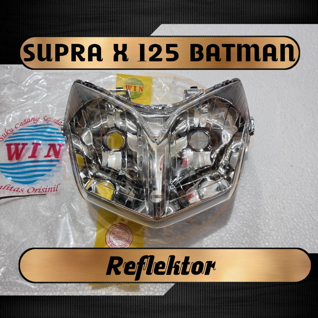 Jual Lampu Depan Reflektor Supra X 125 Batman Merek WIN | Shopee Indonesia